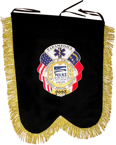 Wake County EMS Pipe Band Bagpipe Banner